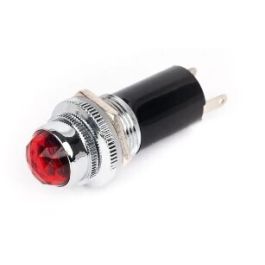 16mm Red Diamond Head Led Indicator Lamp Panel Mount 12V