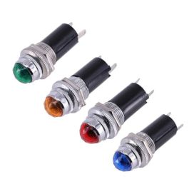 16mm Red Diamond Head Led Indicator Lamp Panel Mount 12V