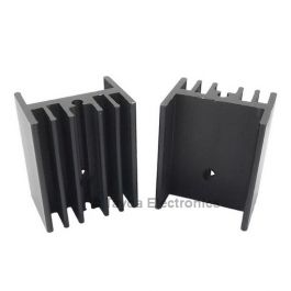 Heat Sink TO-247 Wide 8 Fins 25mm Aluminium Black